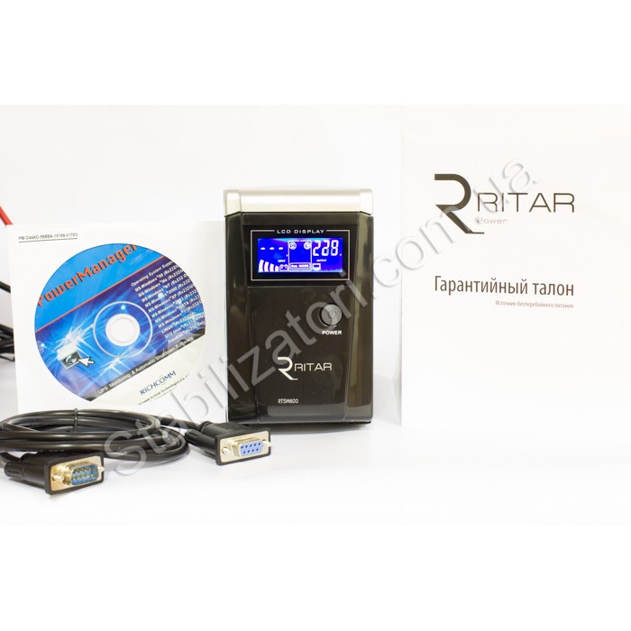 ИБП RITAR RTSW-600 : купить в Украине, г.Киев | Цена, отзывы в Stabilizatori.com.ua